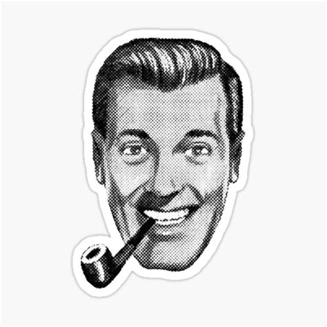 Bob Dobbs Sticker For Sale By Quothdesign Redbubble