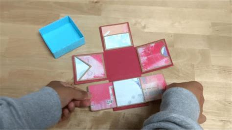 SVG PDF Explosion Box Template Kit With Pockets And Slider Etsy