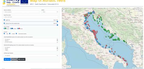 The Webgis Interface On The Left Side The Filter Window