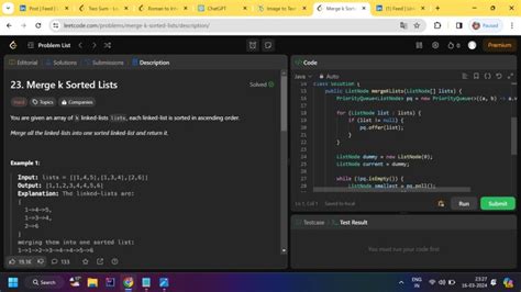 Leetcode Day 10 Challenge Merge K Sorted Lists Aakash Kumar Posted On The Topic Linkedin