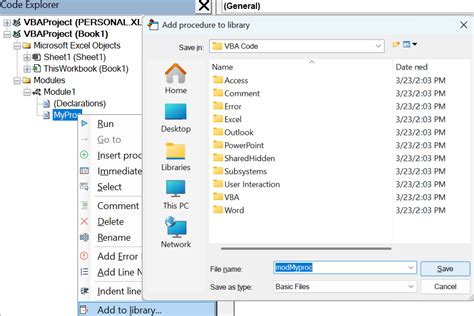 Bibliothèque De Codes Vba