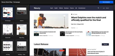 Pre Built Website Templates By Dhiwise Customize Pages And Export React Code