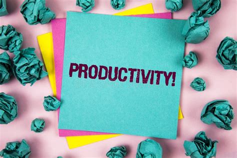 Handwriting Text Productivity Motivational Call Concept Meaning Effective Work Great Perfomance