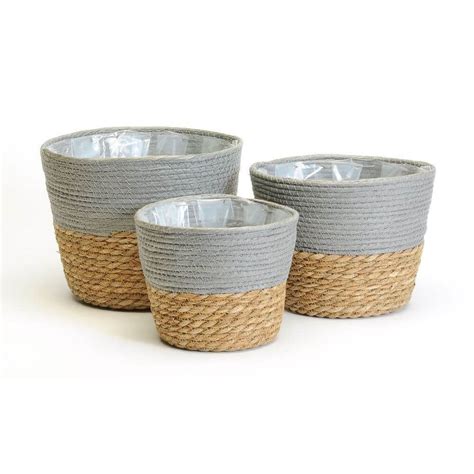 S3 Straw Plant Baskets Bacon Basketware Limited