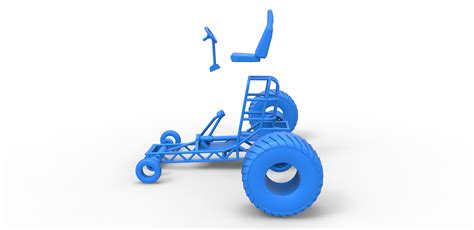 3d File Diecast Chassis Of Mini Rod Pulling Tractor Scale 1 To 25 🚜・3d Printable Design To