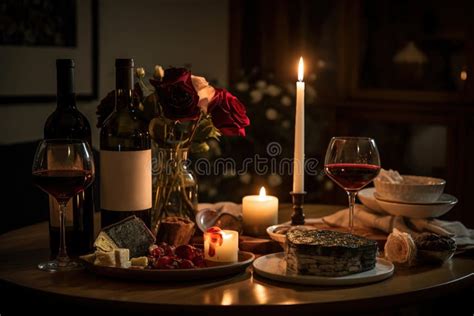Candlelit Setting Stock Illustrations 1274 Candlelit Setting Stock