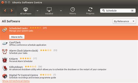 Software Center Cannot Install Gnome Schedule From Official Ubuntu Repositories Ask Ubuntu