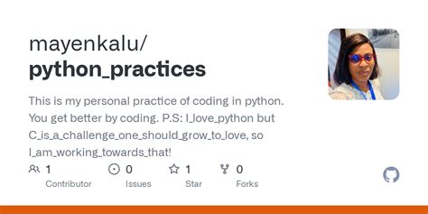 Github Mayenkalupythonpractices This Is My Personal Practice Of Coding In Python You Get