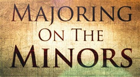 Asleep No More Don T Major In The Minors