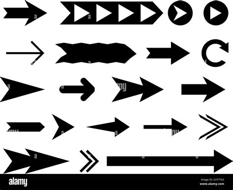 Arrow Set Vector Stock Vector Image Art Alamy
