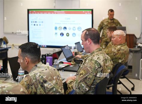 Shown Here Are Army Officers From Various Units Completing Their 2022