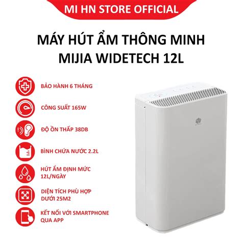 Mua Máy hút ẩm thông minh Xiaomi Mijia Widetech 12L Bảo hành 6 tháng giá rẻ nhất TecKi Vn