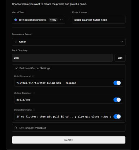 Vercel Flutter Web배포 방법