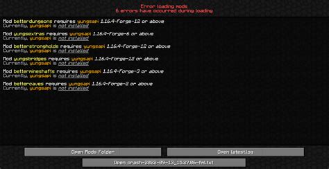 [java] forge 1 16 5 how can i fix this bug or how do i even upgrade my