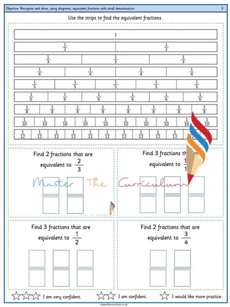Year 3 Maths Fractions Free Resources Compare Fractions With The Same Denominators Master The