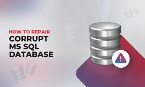 How To Repair Corrupt MS SQL Database