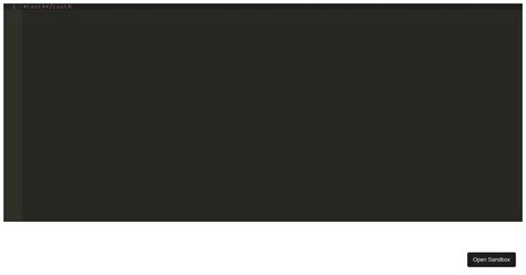 Monaco Editor React Codesandbox