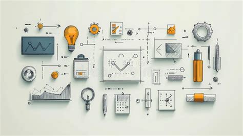 A Minimalistic Hand Drawn Diagram Representing The Iterative Design Process Generative Ai
