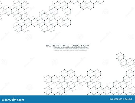 Hexagonal Molecule Molecular Structure Genetic And Chemical Compounds
