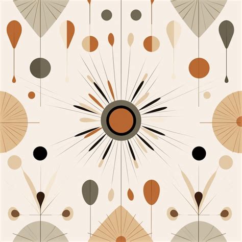 Premium Ai Image There Is A Pattern Of Abstract Shapes On A White