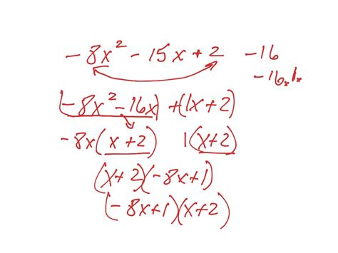 Factoring Problem Math High School Math Polynomials Factoring Showme