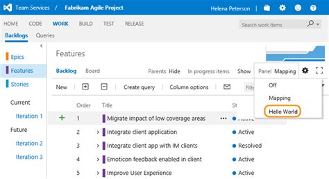 백로그 페이지에 패널 추가 Azure Devops Microsoft Learn
