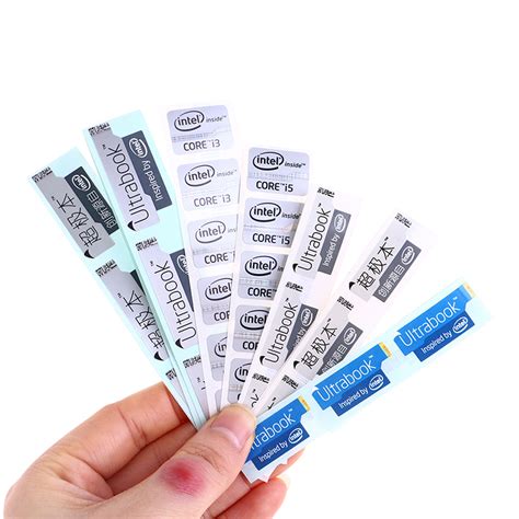 【hot Demand】 5pcs Performance Label Sticker Logo Intel Core Four Core