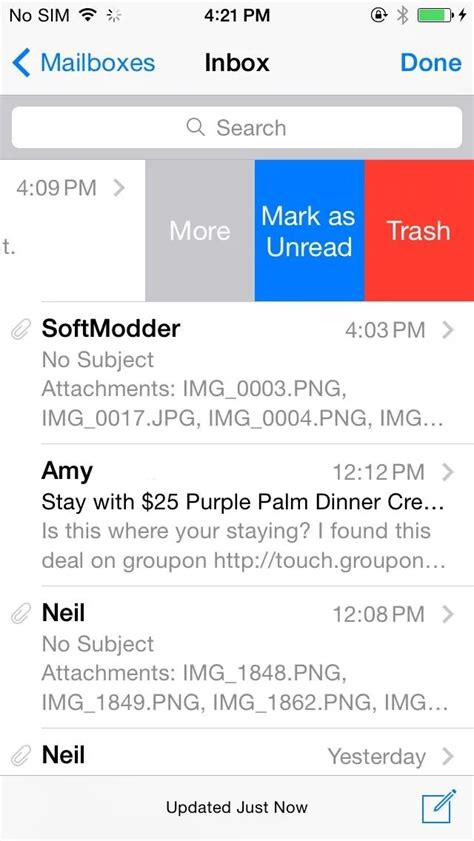 The Good Bad About IOS 8 S New Swipe Gestures In Mail For IPhone IOS IPhone Gadget Hacks
