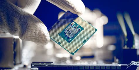 Microprocessor Or CPU Is Held In The Hand Of A Laboratory Technician Central Processing Unit