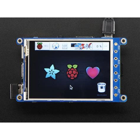 2616 Adafruit Add On Board Pitft Plus Raspberry Pi Hat 32 Tft Screen