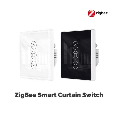 Zigbee Smart Curtain Switch 2 5d Support Rf433 Arc Glass Touch Panel Moes