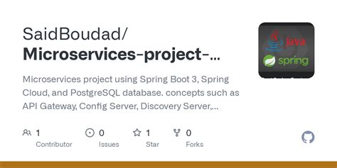 github saidboudad microservices project spring boot cloud postgresql