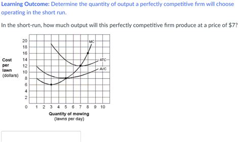 Solved Learning Outcome Determine The Quantity Of Output A Chegg Com