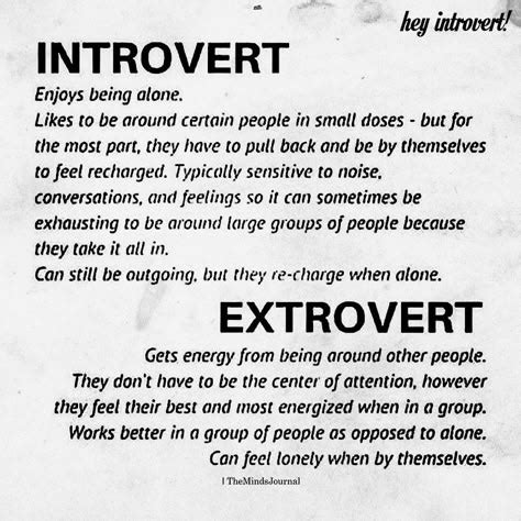Introvert Vs Extrovert Https Themindsjournal Com Introvert Vs Extrovert 2