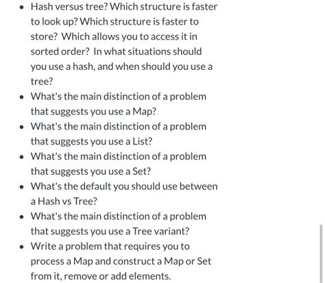 Solved Hash Versus Tree Which Structure Is Faster To Look