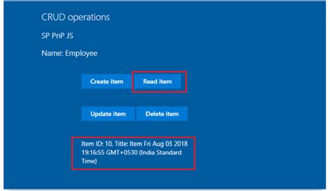 Sharepoint Framework Crud Operations Using Sp Pnp Js