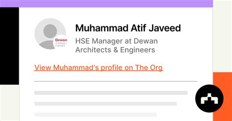 muhammad atif javeed hse manager at dewan architects and engineers the org