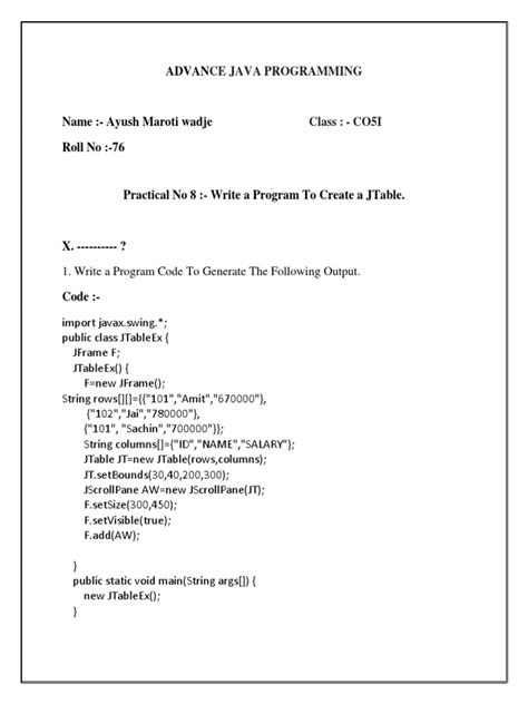 Ayush Practical No 8 Pdf Teaching Methods And Materials