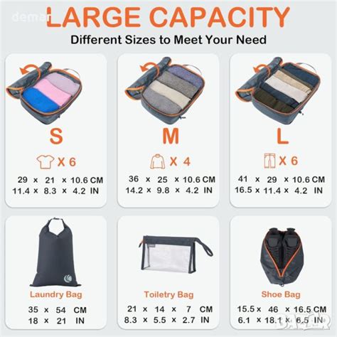 Cipway Ултралек комплект компресионни органайзери за пътен багаж за куфар сиво 8 бр в