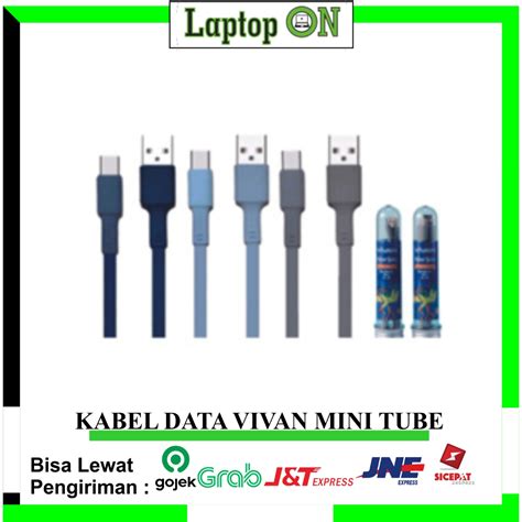 Jual Kabel Data Vivan Mini Tube Type C Kabel Data Type C Vivan