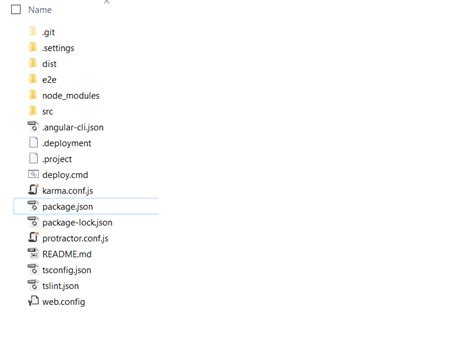 Nodejs Azure Deployment Option With Angular 5 Application Not
