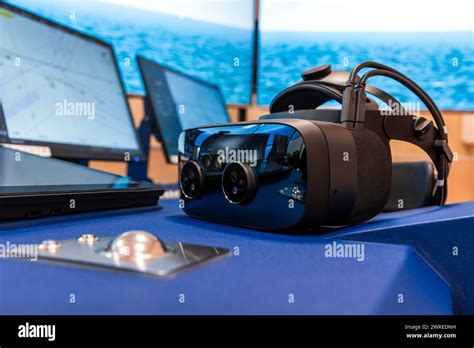 Vessel Control Panel With Vr Headset On It Marine Navigation