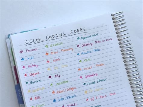 6 Ways To Color Code Your Planner To Increase Productivity All About
