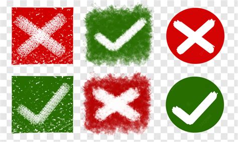 Collection Of Signs True And False Accepted Rejected Yes No Yes And No Sign True And False