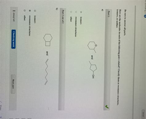 solved how are the ions in the following pair related cl