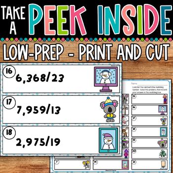 DIVIDE 4 DIGITS BY 2 DIGITS WINTER SOLVE THE ROOM 5 NBT B 5 TPT