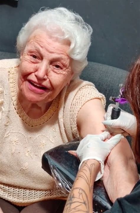 A Granny Was Called Mad” For Getting Her 1st Tattoo At 91 Yet The Ink
