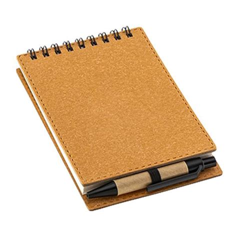 Custom Flip Recycled Spiral Notebook With Pen Q690922 Jotters With Logo Quality Imprint