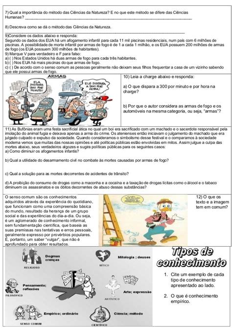 Atividades Senso Cumum Topico 1 E 2 Sociologia