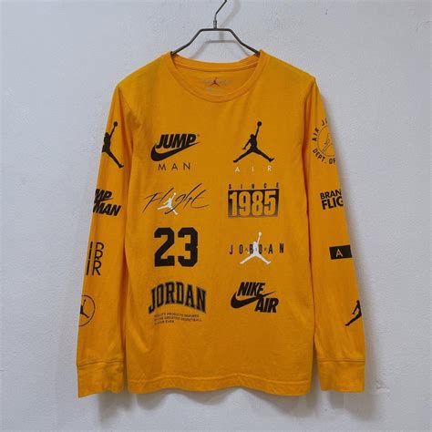 여성 키즈 조던 패턴 얇은 긴팔티 L 헬로마켓